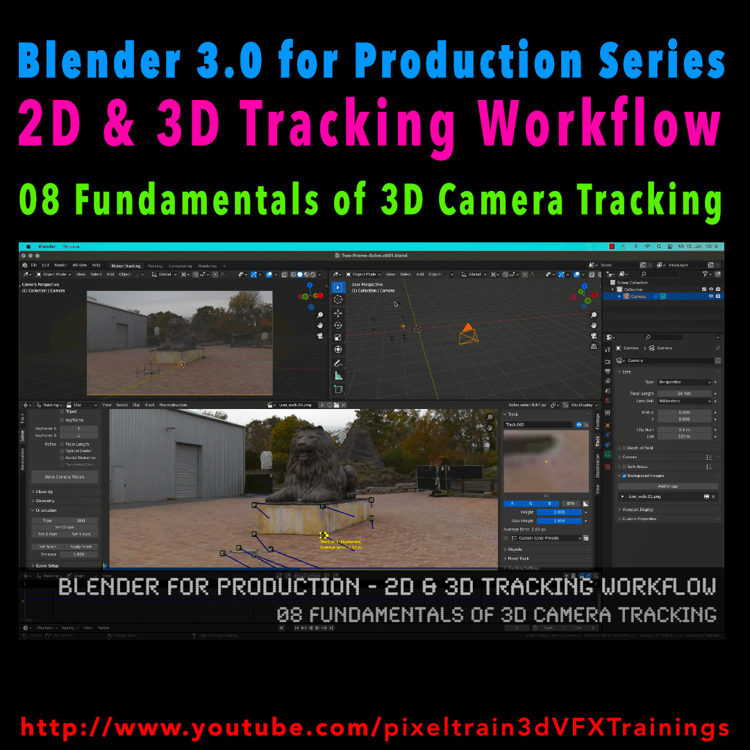 Blender 30 For Production 2d And 3d Tracking Workflow 08 Fundamentals Of 3d Camera Tracking