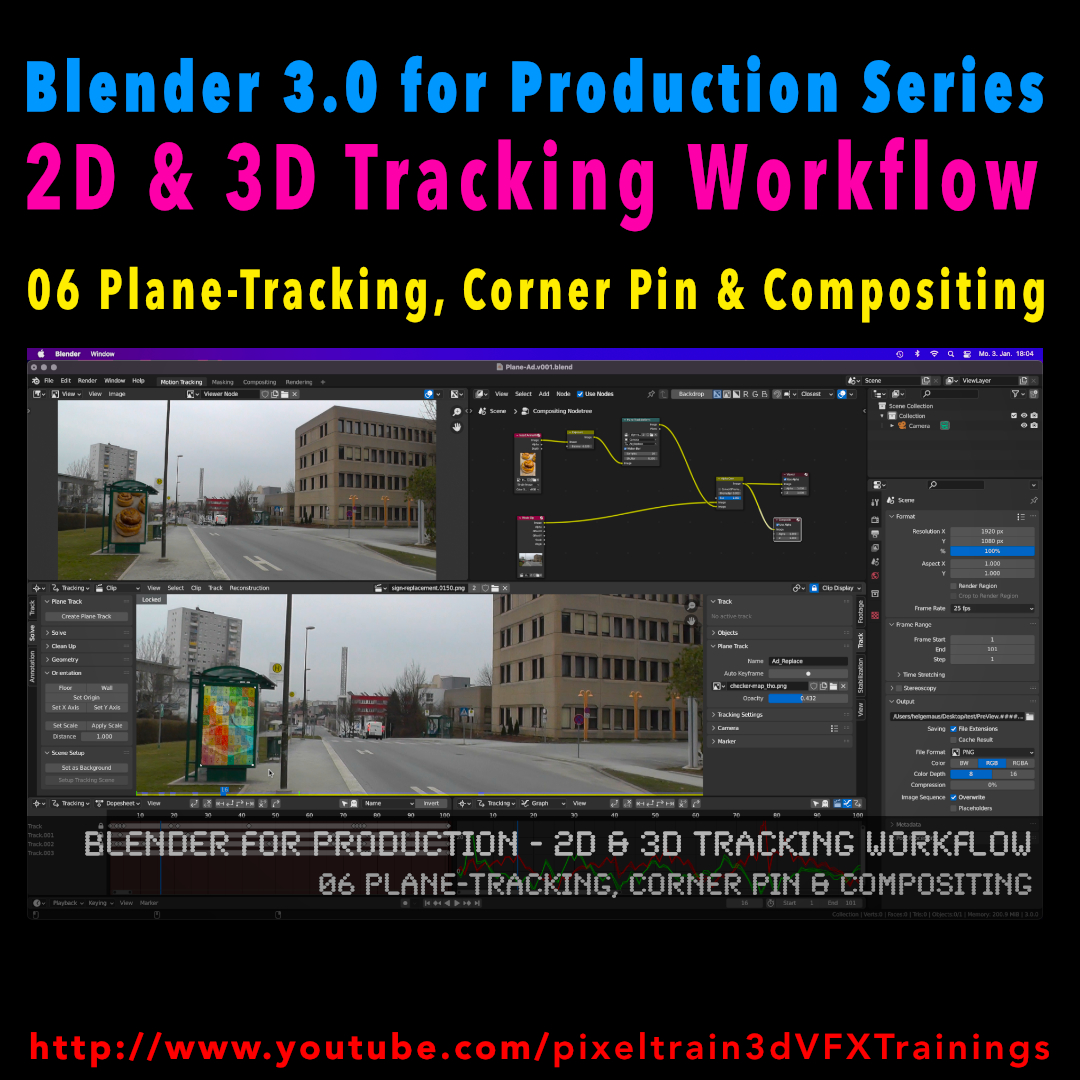 Blender 3.0 for Production – 2D & 3D Tracking Workflow – 06 Plane ...